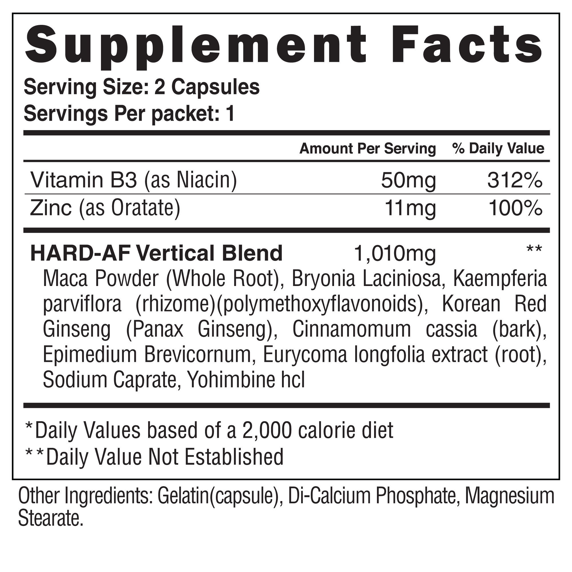 Hard-AF Sample Packets - Steel Supplements