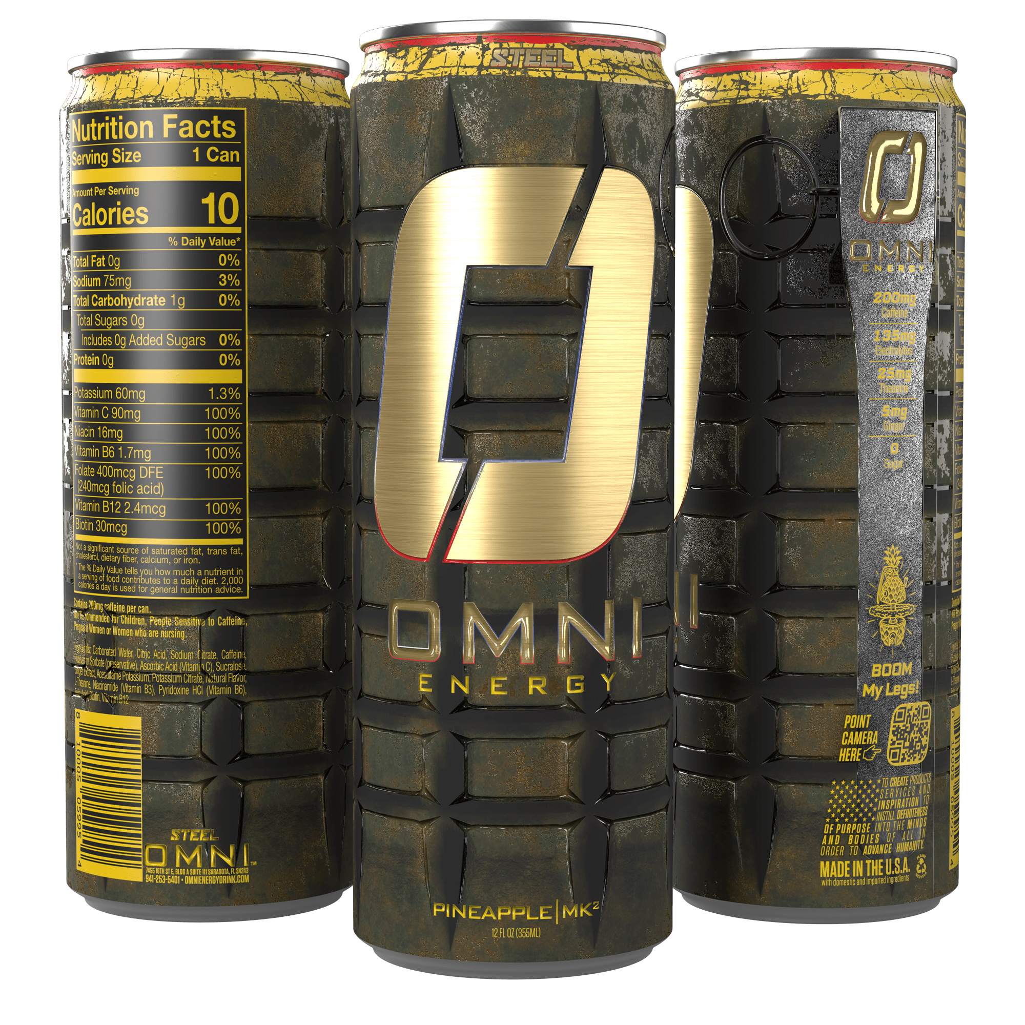 Omni Energy - Case of 12 Cans - Steel Supplements