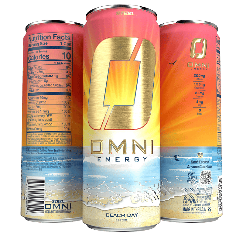 Omni Energy - Case of 12 Cans - Steel Supplements