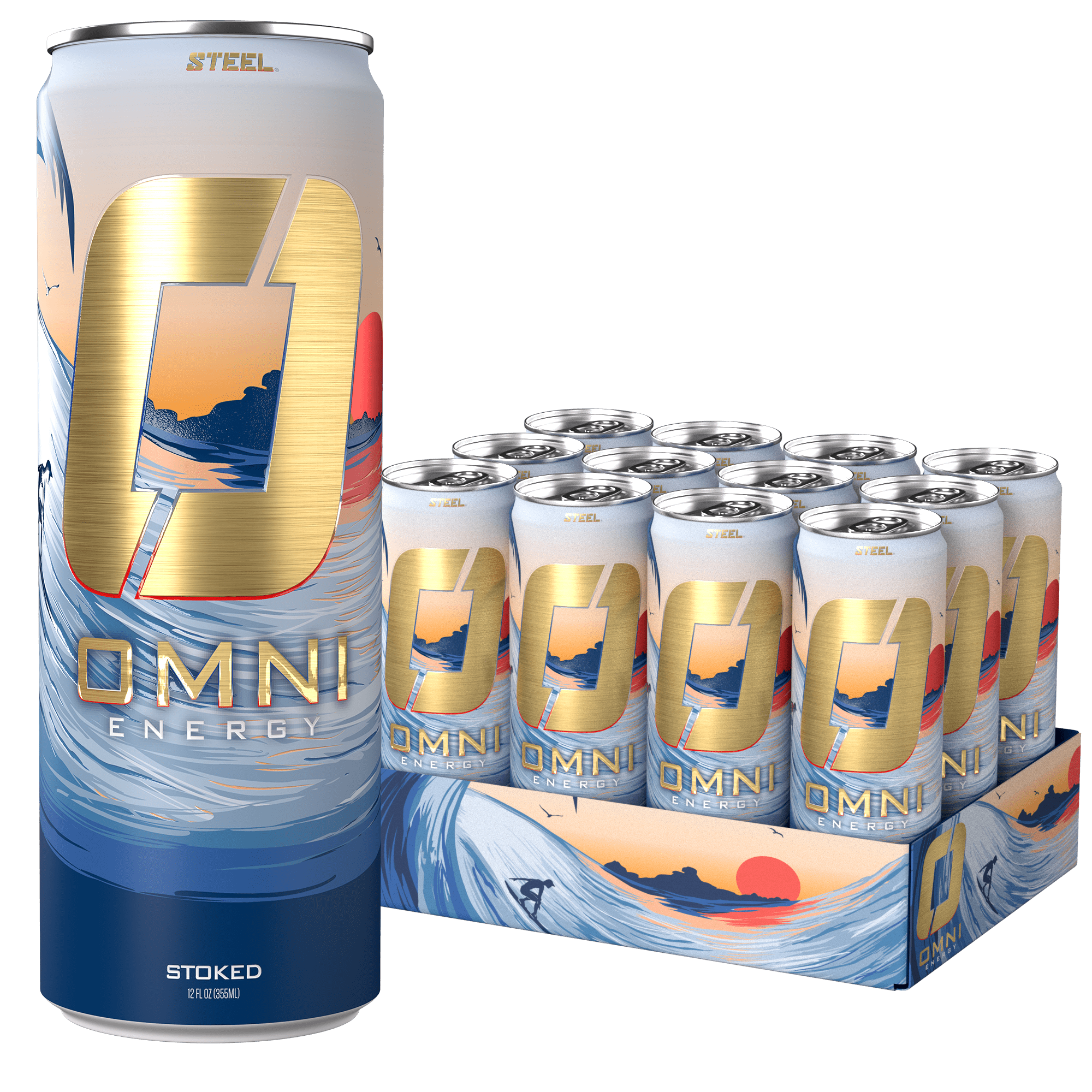 Omni Energy - Case of 12 Cans - Steel Supplements
